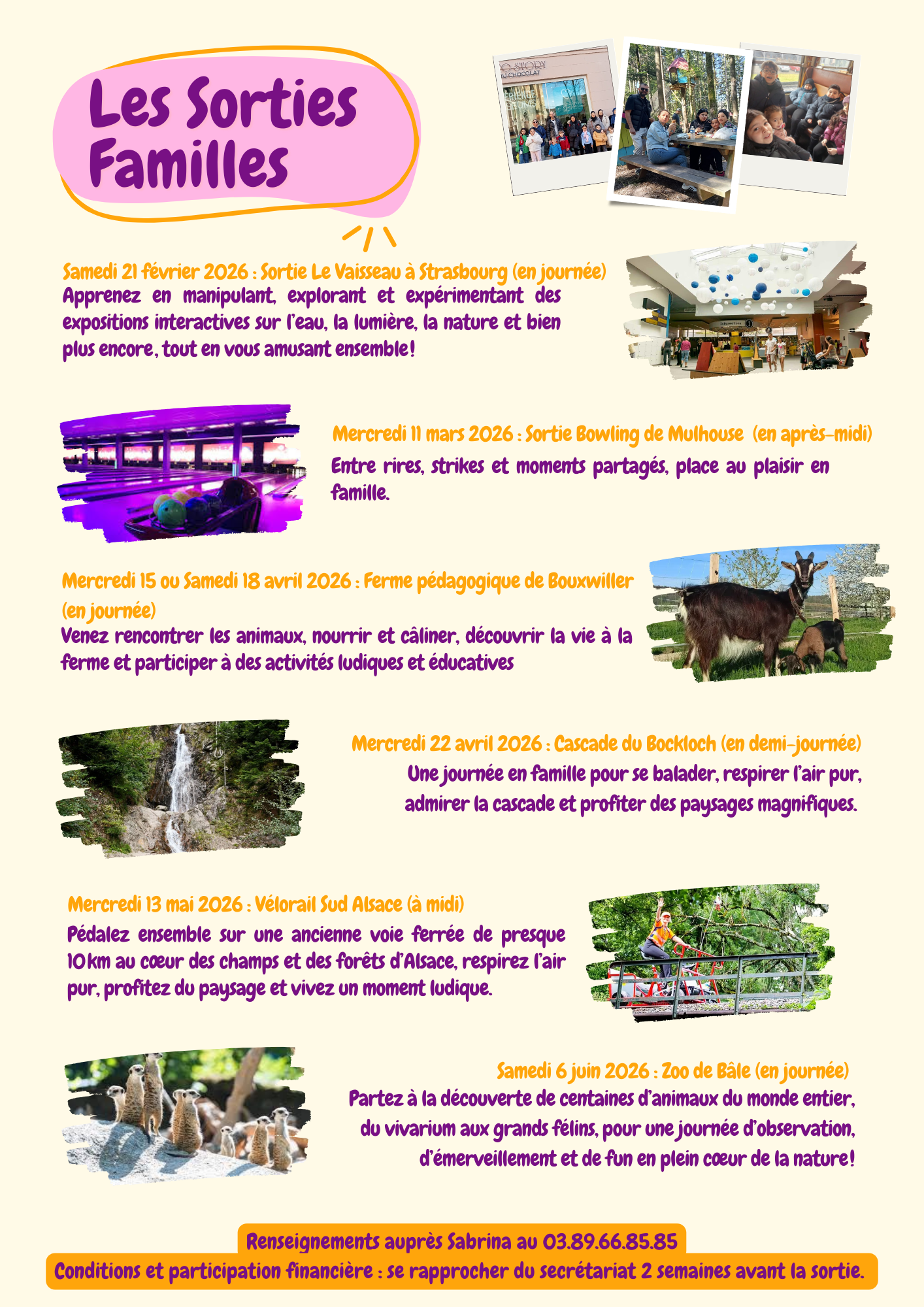 Les sorties en famille ! - CSC Illzach